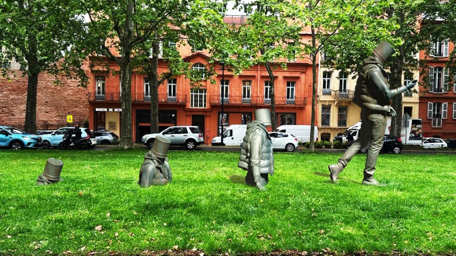 La question : Quelle est cette sculpture sur les allées Jules Guesde ? 🪣